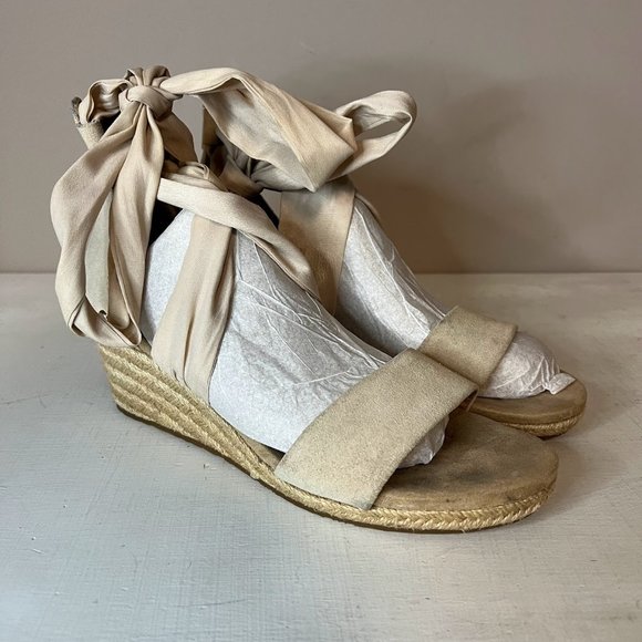 UGG | Shoes | Ugg Australia Trina Womens Ribbon Tie Suede Espadrille ...